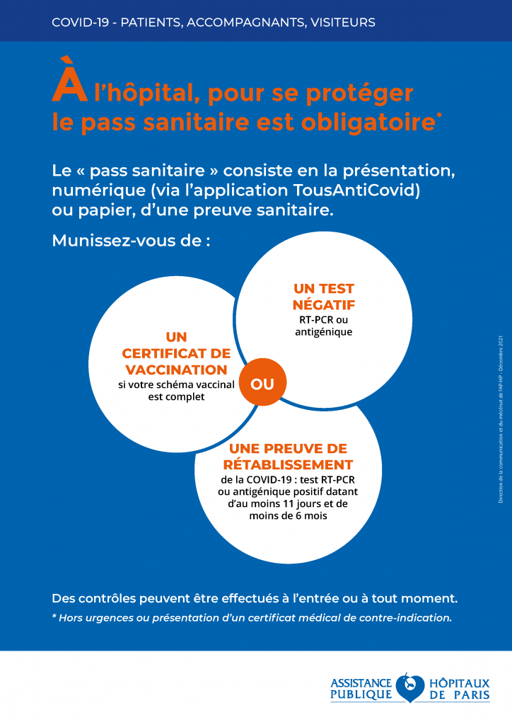 pass sanitaire | Hôpital Vaugirard